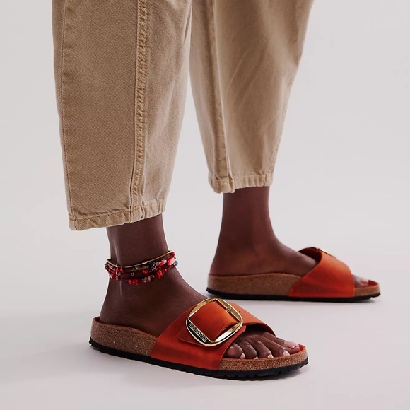 Birkenstock | Shoes | Birkenstock Madrid Big Buckle Sandals In Burnt ...